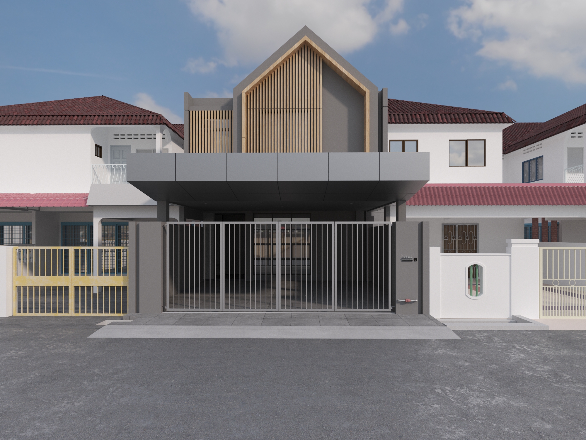 DOUBLE STOREY TERES HOUSE WANG AH JANG – Mega Interior Design